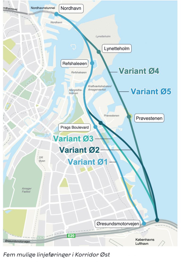 Nye forslag til strækninger for metro og en østlig ringvej til ...